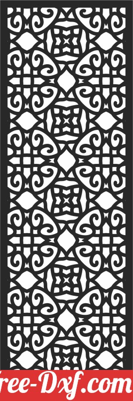 Download Decorative Door pattern 0HngE High quality free Dxf