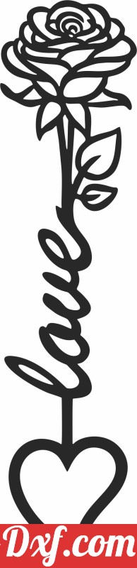 Download love flower gift cliparts 0OPcs High quality free Dxf fi