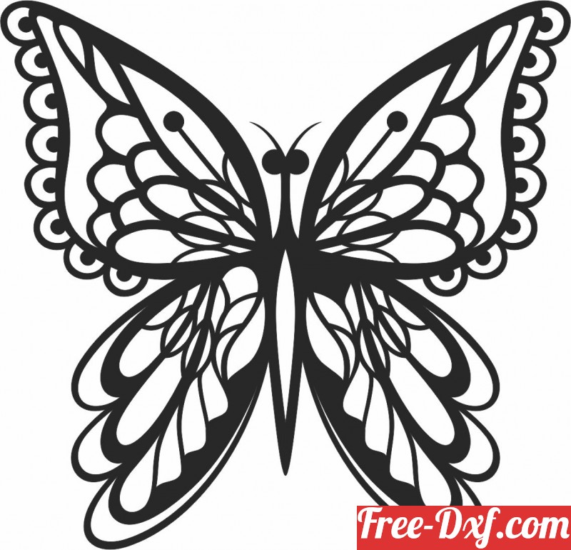 Download Beautiful Butterfly clipart 0ioEV High quality free Dxf