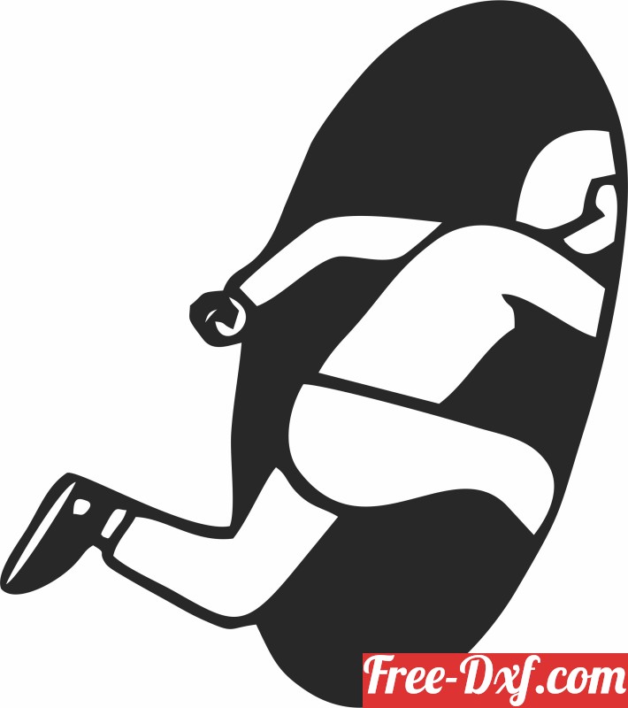 Download running man from wall hole clipart 0wyxT High quality f