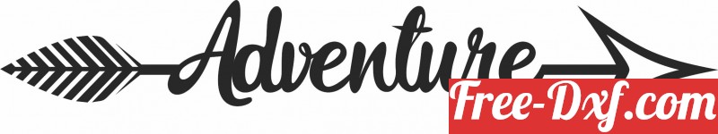 Download Adventure arrow sign 1Eahp High quality free Dxf files,