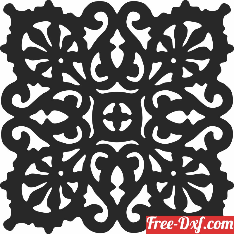 Download wall Pattern decor 1NxQh High quality free Dxf files, Sv