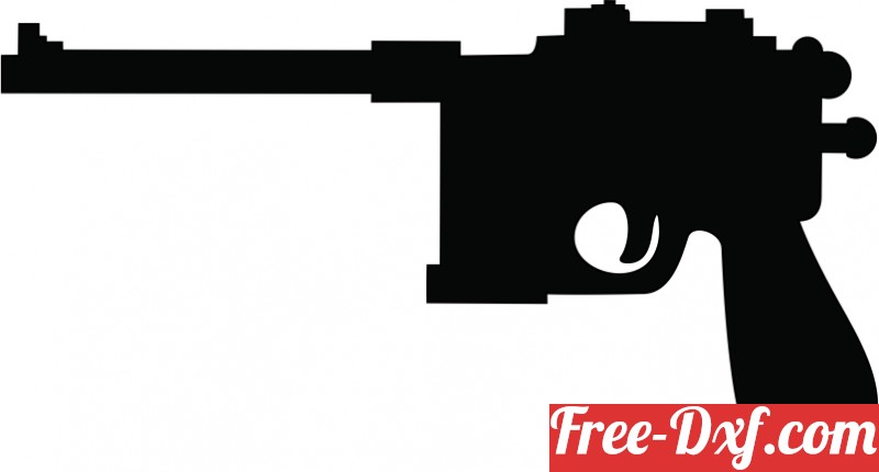 Download weapon silhouette 1kbx7 High quality free Dxf files, Svg