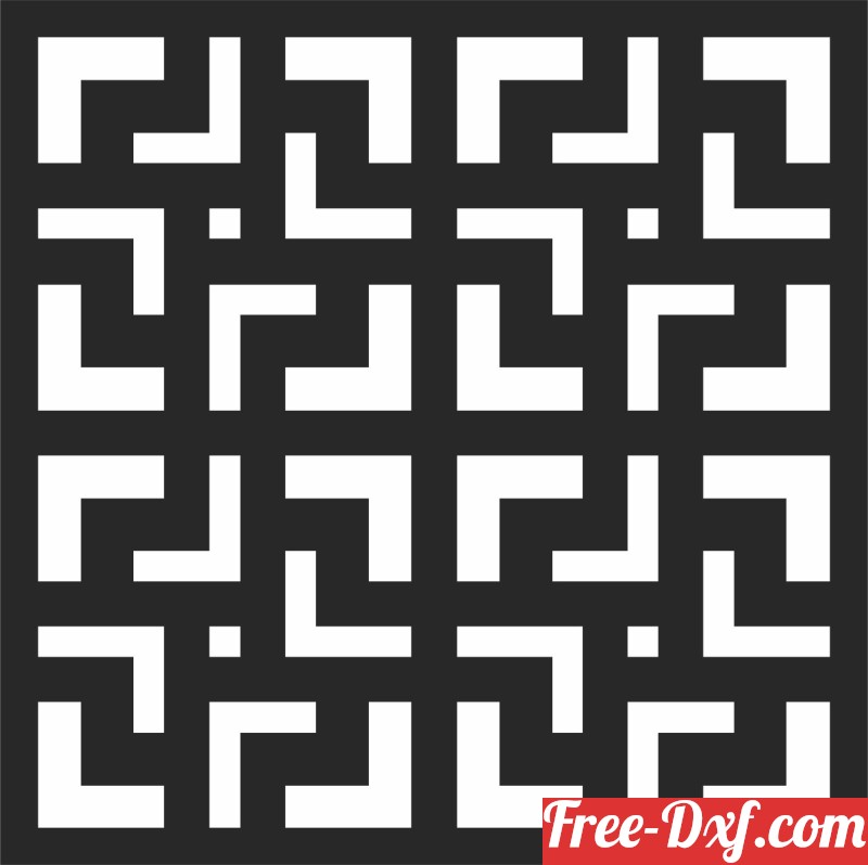Download DECORATIVE Screen wall 1mAJz High quality free Dxf fi
