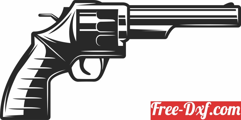 Download Gun pistol bullet 23m2s High quality free Dxf files, Svg