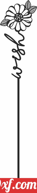 Download wish flower gift 2bm0U High quality free Dxf files, Svg,