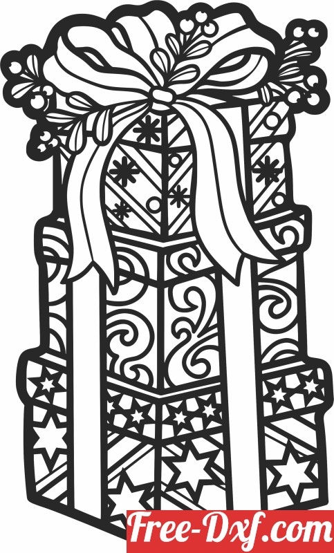 Download Christmas gift boxes cliparts dxf 2kIuf High quality fre