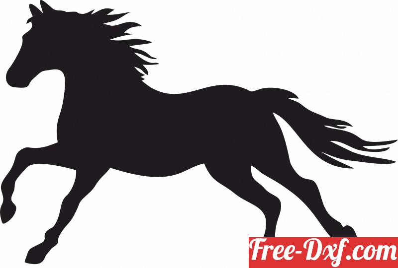 Download Horse Runing clipart 2rsGV High quality free Dxf files,