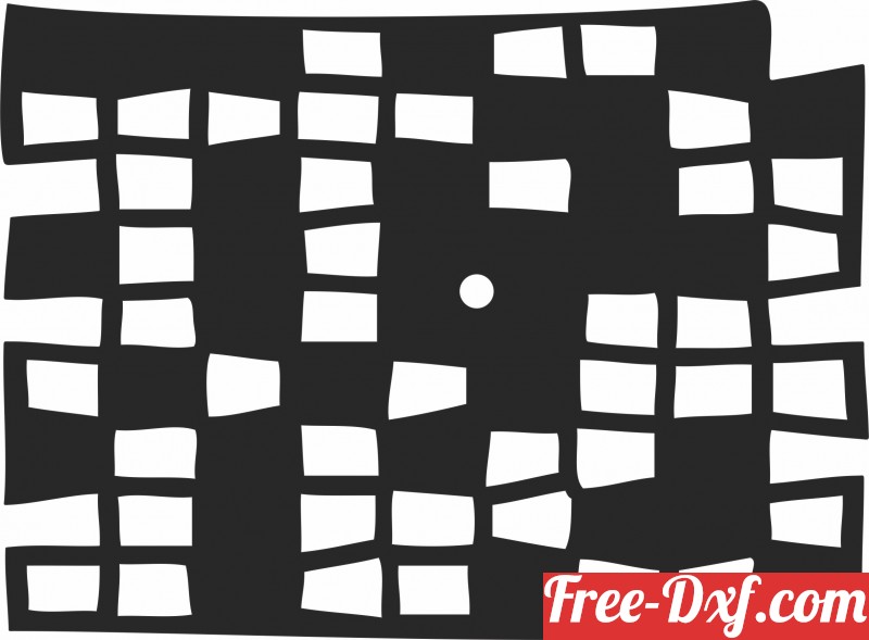 Download geometric Wall vinyl Clock 2yCFw High quality free Dxf f