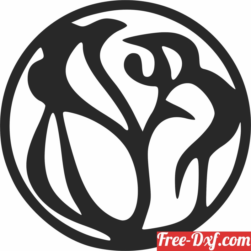 Download flower wall decor 2yuL8 High quality free Dxf files, Svg