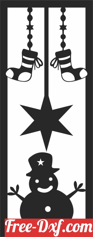 Download christmas snowman wall decor 33TYK High quality free Dxf