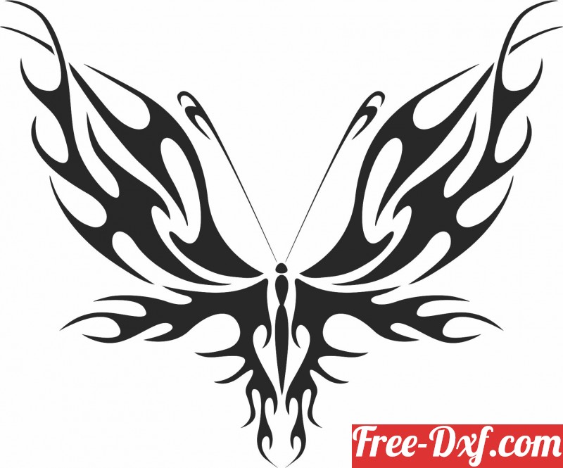 Download Butterfly art decor 3ggFQ High quality free Dxf files, S