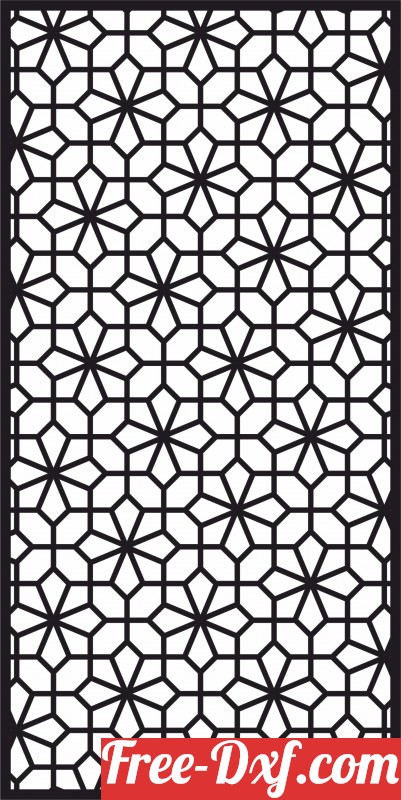 Download geometric decorative panel wall screen pattern 3mikT Hig