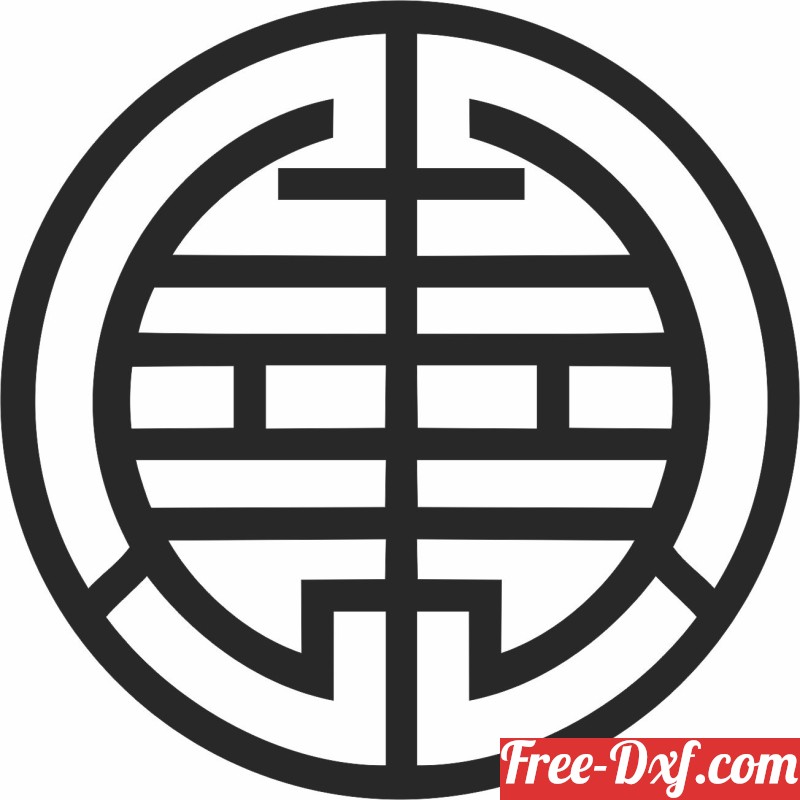 Download decorative circle pattern 3xhU0 High quality free Dxf fi