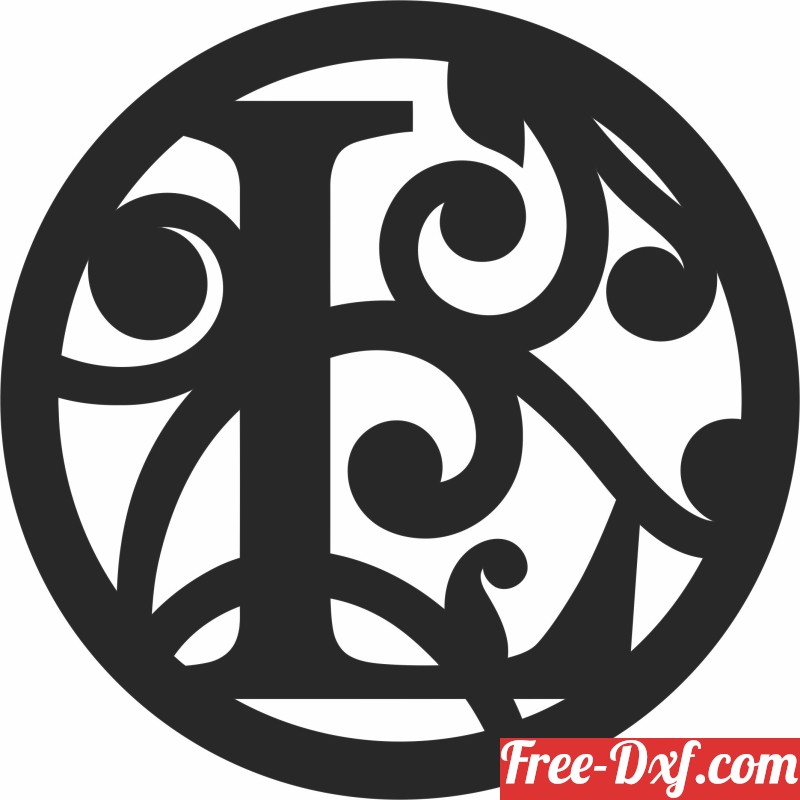 Download Split letter monogram L 47nKg High quality free Dxf file