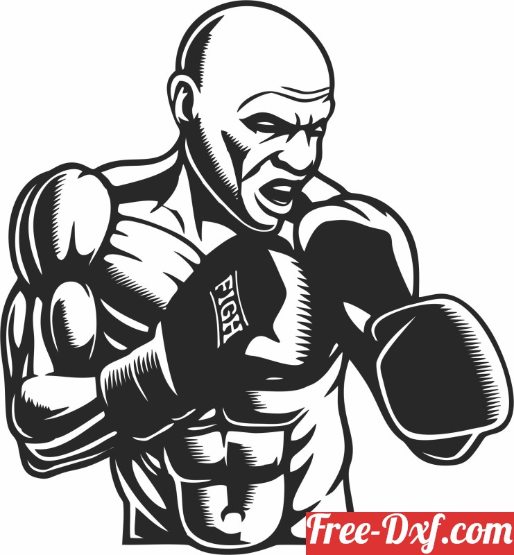 Download boxing boxer cliparts dxf 4Hhmf High quality free