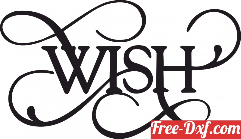 Download Wish wall sign clipart 4Nwnp High quality free Dxf files
