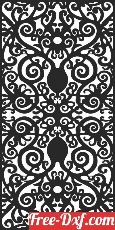 Download pattern Wall pattern 4PvIT High quality free Dxf fil