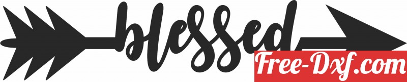 Download Blessed arrow sign 4Qjax High quality free Dxf files, Sv