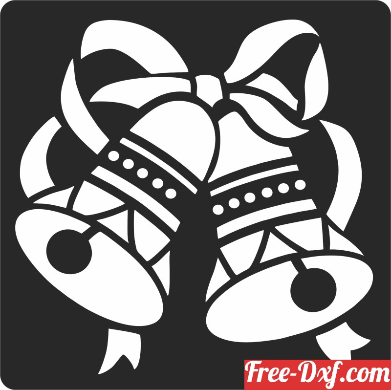Download christmas bell cliparts 4ZbvL High quality free Dxf file
