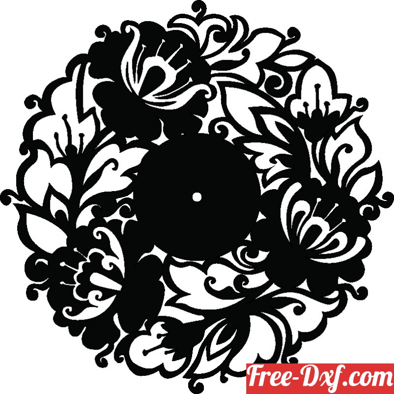 Download flowers wall decorative pattern for windows dxf 57W5H Hi