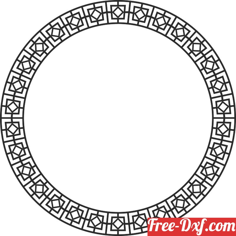Download round pattern mirror 5NGaZ High quality free Dxf files,