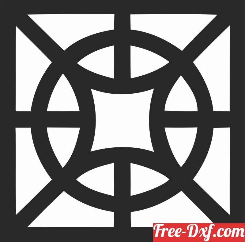 Download Ornament decorative art 5Nqm4 High quality free Dxf file