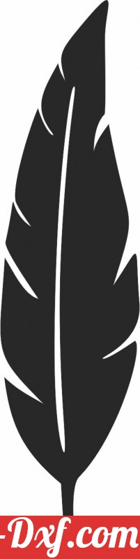 Download Feather decor sign 5f9WQ High quality free Dxf files, Sv
