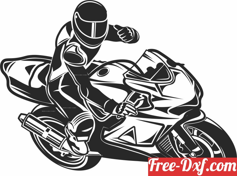 Download motorcyclist riding a sportbike 5ukpK High quality free