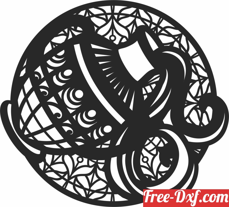 Download water pot wall cliparts 680r3 High quality free Dxf file