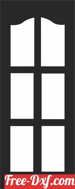 Download pattern DECORATIVE DOOR 6FYOO High quality free Dxf fi