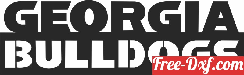 Download Georgia Bulldogs football 6S0lH High quality free Dxf fi