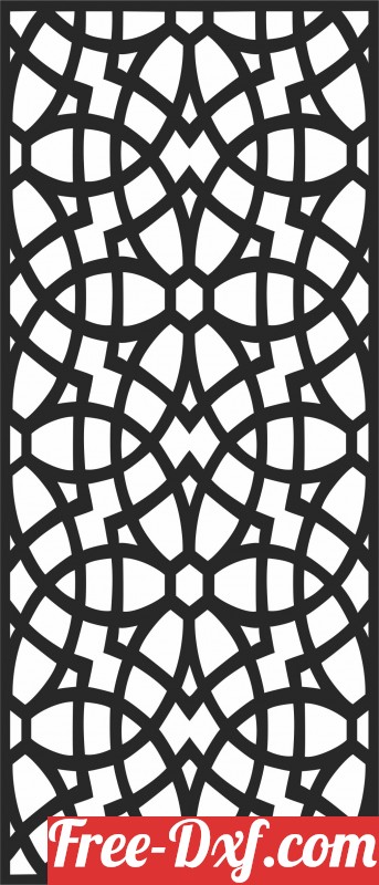 Download PATTERN DOOR Decorative 6XMQH High quality free Dxf file