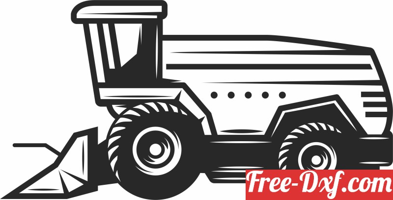 Download farm Harvester clipart 7Bxhz High quality free Dxf files