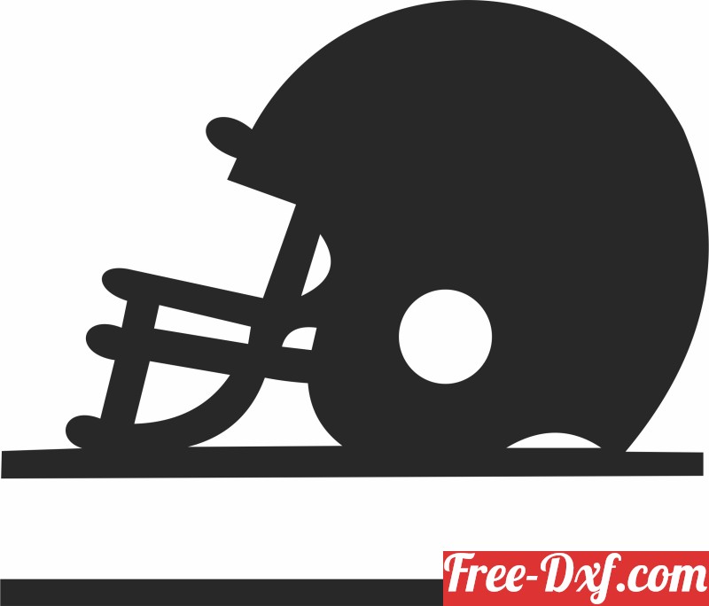 Download American football helmet monogram dxf 7Tpmf High quality