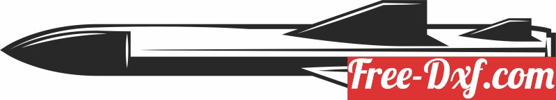 Download Missile rocket clipart 7XVOK High quality free Dxf files
