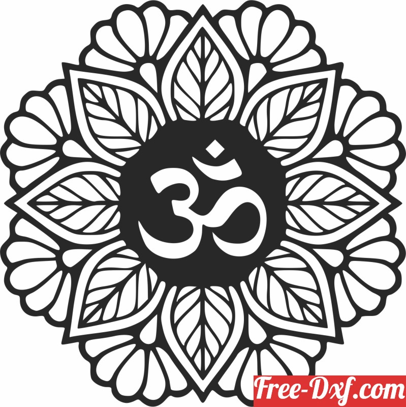 Download Mandala wall decor 7vgUs High quality free Dxf files, Sv