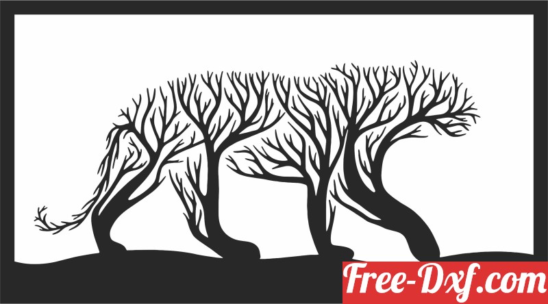 Download tiger tree branches cliparts 8Z5lJ High quality free Dxf