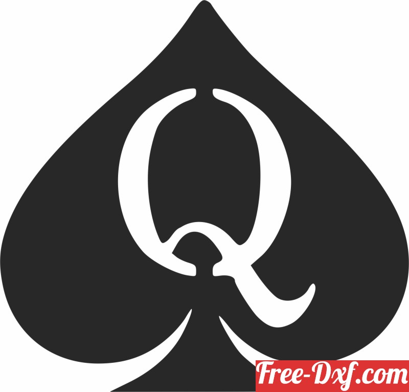 Queen Of Spades Vector