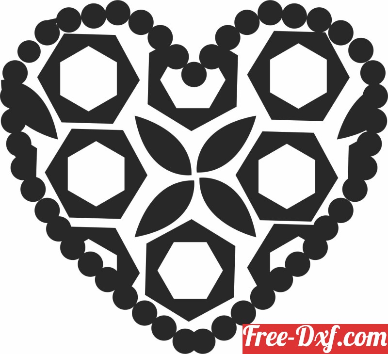 Download geometric Hearts Valentine's Day 8y1AL High quality free
