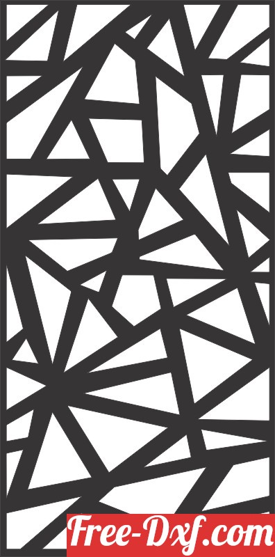 Download Decorative pattern wall Screens Panel for doors dxf 8yav