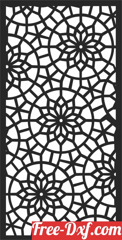Download screen WALL Decorative 92pDK High quality free Dxf file