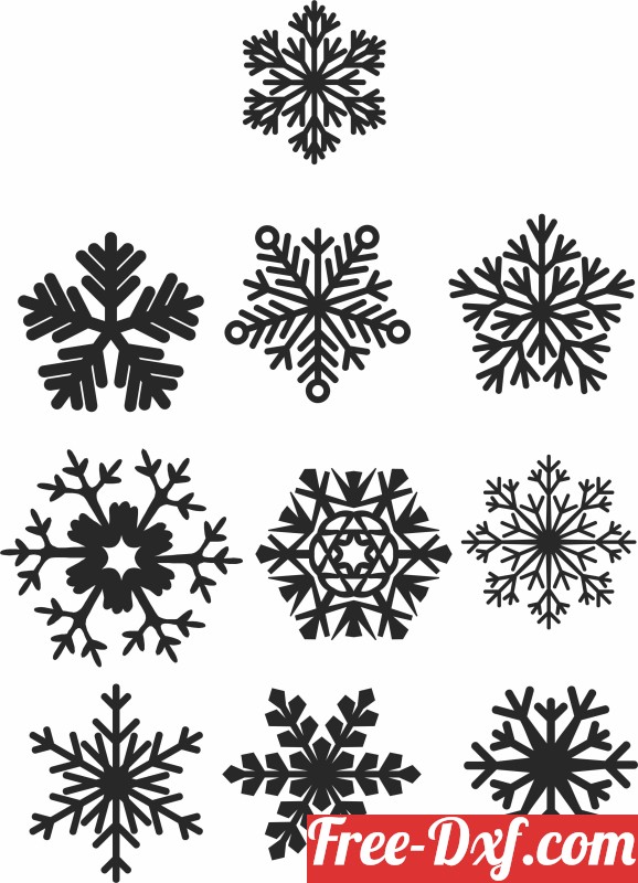 Download pack of christmas snow flakes 95Jrh High quality free Dx