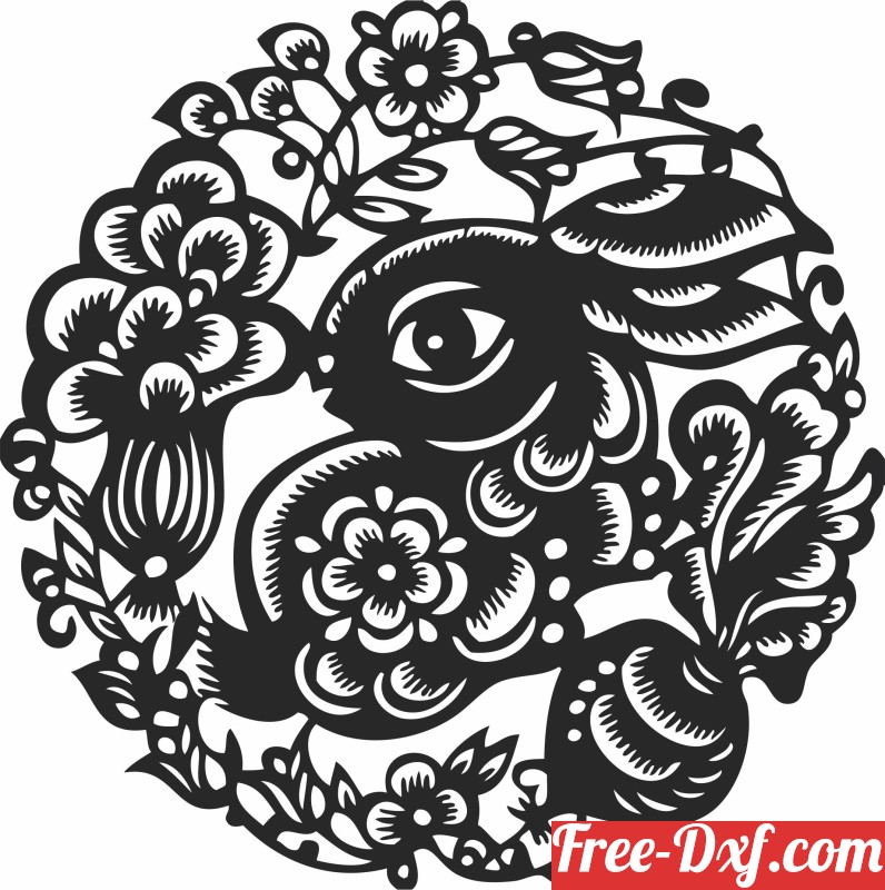 Download happy easter bunny clipart dxf 9Y90n High quality free