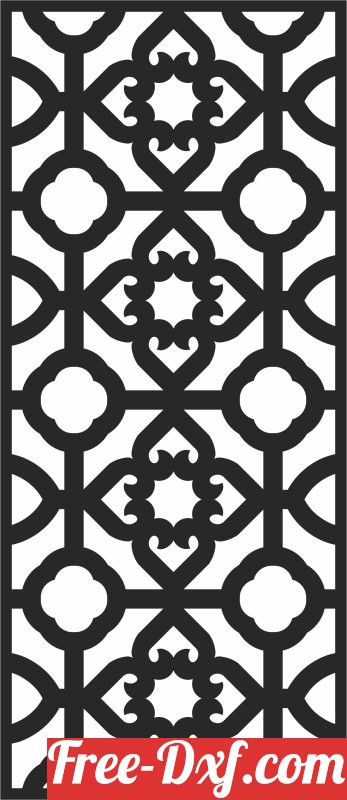 Download SCREEN Door Pattern wall A5ZPC High quality free Dxf