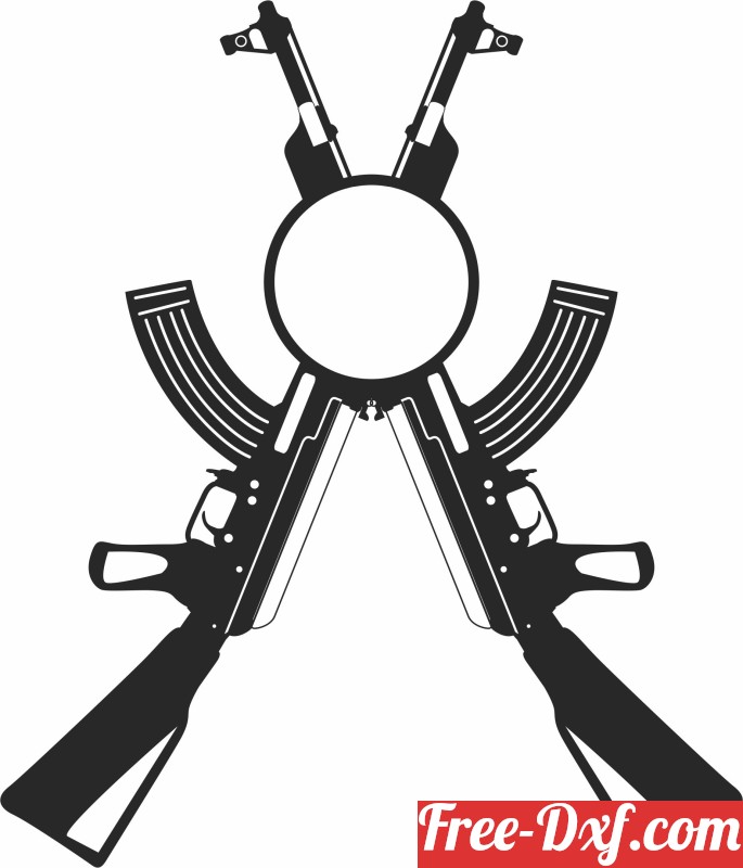 Download weapon Gun clipart AGfsv High quality free Dxf files, Sv