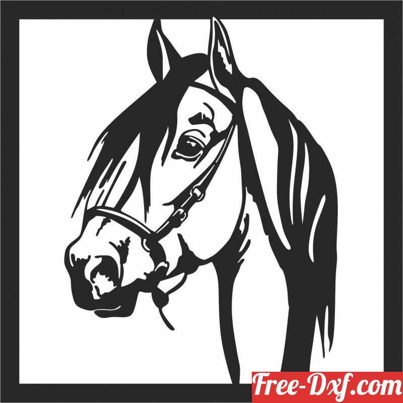 Download Horse clipart decor AqjFc High quality free Dxf files, S