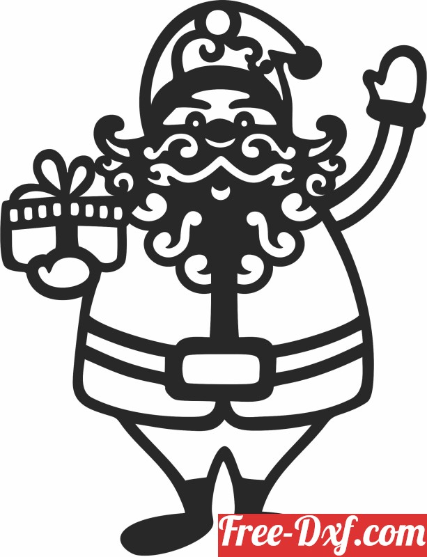 Download Santa christmas clipart AvUqw High quality free Dxf file