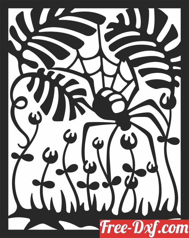 Download spider web flower Bmsoq High quality free Dxf files, Svg