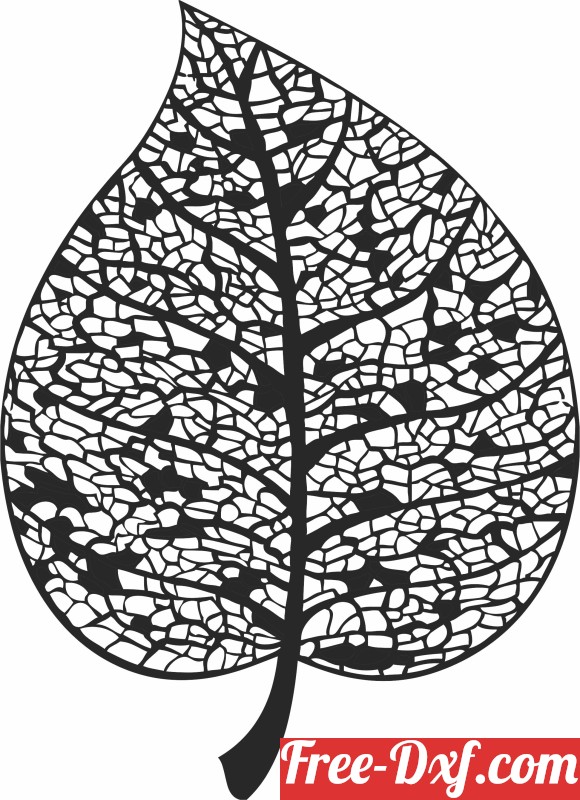 Download leaf wall arts C0bVM High quality free Dxf files, Svg, C